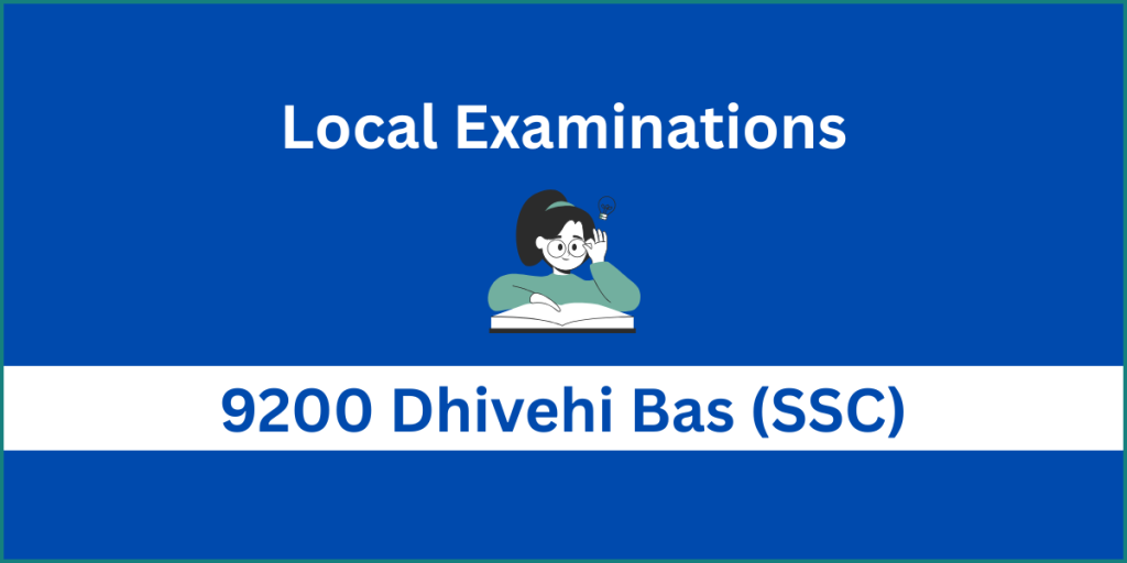 9200 Dhivehi Bas (SSC) – ExamXtra